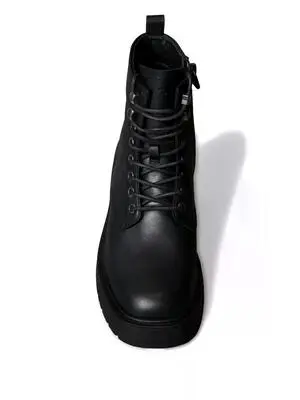 Calvin Klein 50mm Lace-up Leather Boots