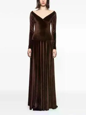 Women's Flowy Velvet Maxi Dresses