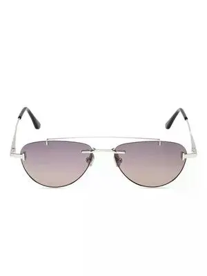 TOM FORD Browline Sunglasses - Silver