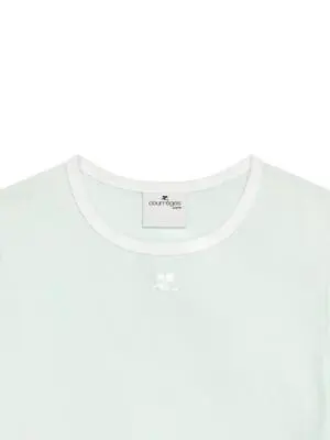 COURREGES Ringer Logo Top - Blue