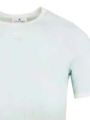 COURREGES Ringer Logo Top - Blue