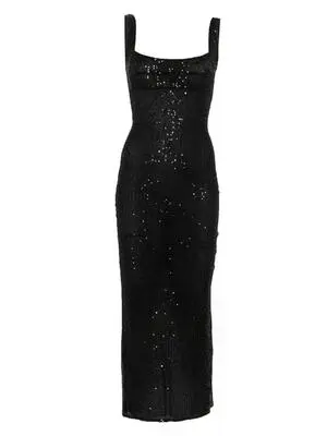 Sleeveless Sequin Midi Dresses