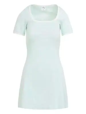 Courreges Square Neck Day Dresses