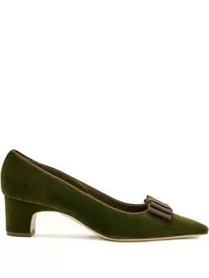 Manolo Blahnik 50mm Reador Bow Pumps