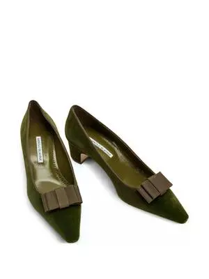 Manolo Blahnik 50mm Reador Bow Pumps