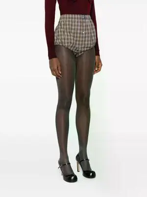 MERYLL ROGGE Plaid Check Shorts