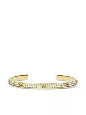 Tory Burch Icon Pavé Cuff Bracelet - Gold