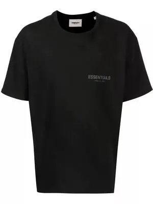 Fear Of God Logo-print Cotton T-shirt - Black