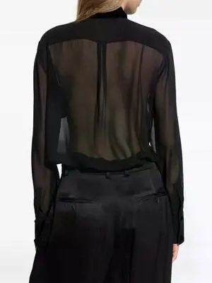 FRAME Pocket Tie-detailed Blouse