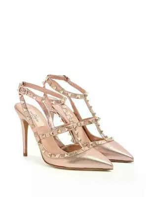 Valentino Garavani Rockstud Leather Pumps - Pink