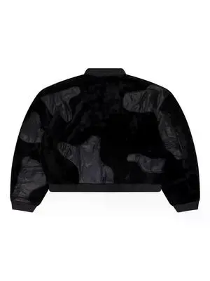WHO DECIDES WAR Appliqué Bomber Jacket - Black