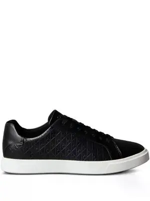 Calvin Klein Logo-debossed Leather Sneakers