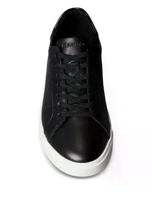 Calvin Klein Logo-debossed Leather Sneakers