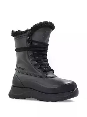 Canada Goose Fur-trim Lace-up Boots