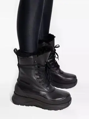 Canada Goose Fur-trim Lace-up Boots
