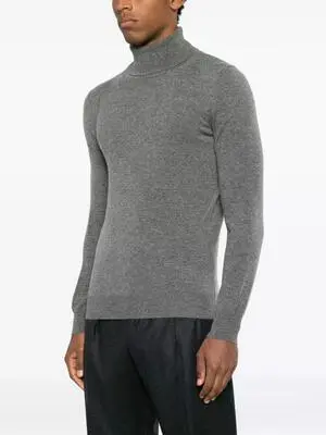 KANGRA Long-sleeve Roll-neck Sweater - Grey
