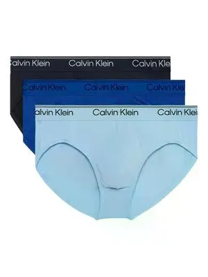 Calvin Klein Logo-waistband Briefs - Blue