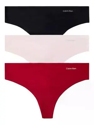 Calvin Klein Logo-print Thongs - Red
