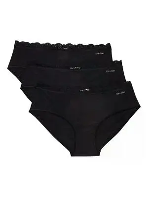 Calvin Klein Lace-trim Briefs - Black