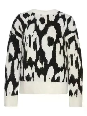 Calvin Klein Patterned Pullover Sweater - White