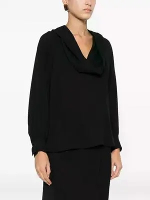 CARLA G. Cowl Neck Blouse