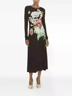 Tory Burch Printed Jersey Midi Dress