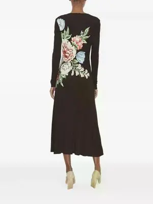 Tory Burch Printed Jersey Midi Dress