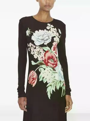 Tory Burch Printed Jersey Midi Dress