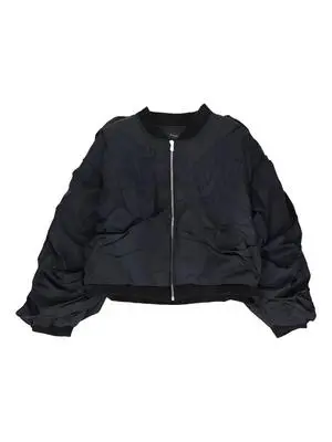 WHO DECIDES WAR BY EV BRAVADO Draped Bomber Jacket
