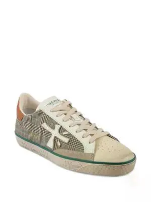 Premiata Steven 7710 Check Appliqué Sneakers