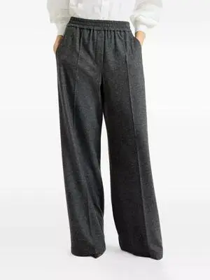 Brunello Cucinelli Mélange-effect Trousers