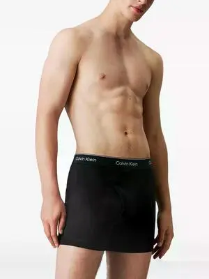 Calvin Klein Logo-waistband Boxers - Black