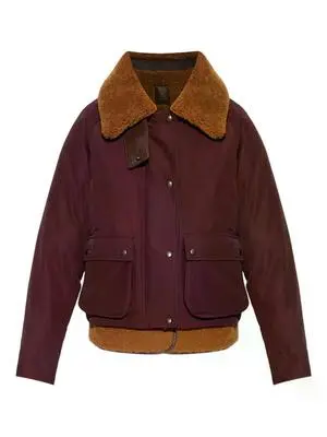 Loewe Shearling-collar Puffer Jacket - Red