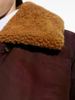 Loewe Shearling-collar Puffer Jacket - Red