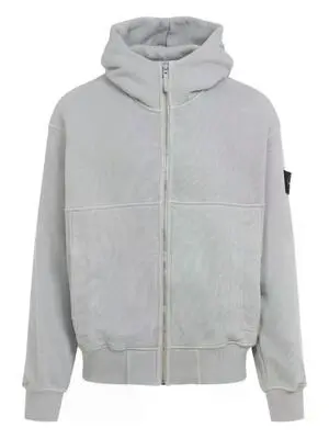 Stone Island Zip Hooded Sweatshirt - Grey