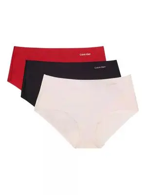 Calvin Klein Logo-print Briefs - Neutrals