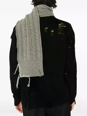 CHARLES JEFFREY Cable Knit Scarf