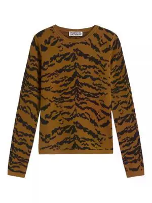 Essentiel Antwerp Animal Print Long Sleeve Top