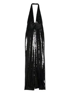 Halterneck Sequin Maxi Dress