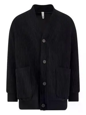 HEVO Cimino Patch-pocket Ribbed Coat