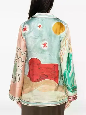 ALEMAIS Michelle Silk Shirt
