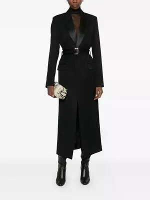 Victoria Beckham Shawl-lapel Slit Coat