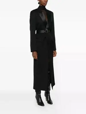 Victoria Beckham Shawl-lapel Slit Coat