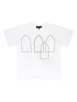WHO DECIDES WAR BY EV BRAVADO Interwoven Windows T-shirt - White