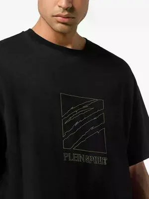 PLEIN SPORT Scratch-logo T-shirt