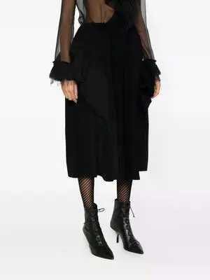 Comme Des Garçons Elasticated-waistband Midi Skirt