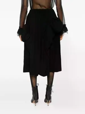 Comme Des Garçons Elasticated-waistband Midi Skirt