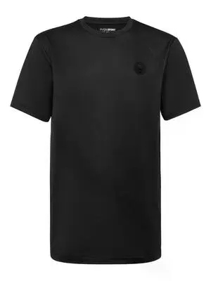 PLEIN SPORT Perforated Logo Plaque T-shirt - Black
