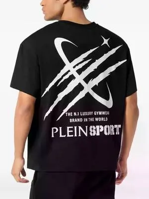PLEIN SPORT Scratch-print T-shirt