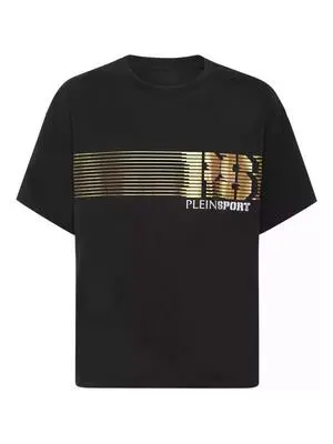 PLEIN SPORT Logo-stripe T-shirt